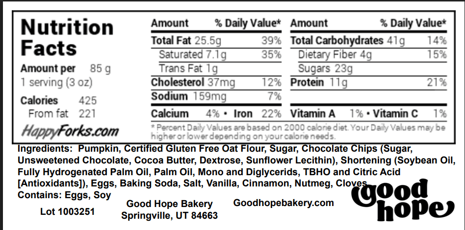 Order Page | GF-Good Hope Bakery